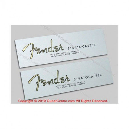 1962-1963 FENDER STRATOCASTER WATERSLIDE HEADSTOCK DECALS